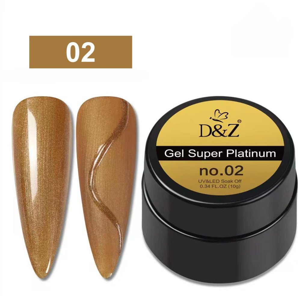 Gel Super Platinum UV/LED D&Z Kit 10g x 6pcs